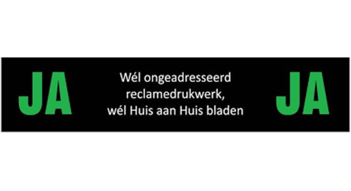 Hoe kom ik aan een JA/JA sticker?