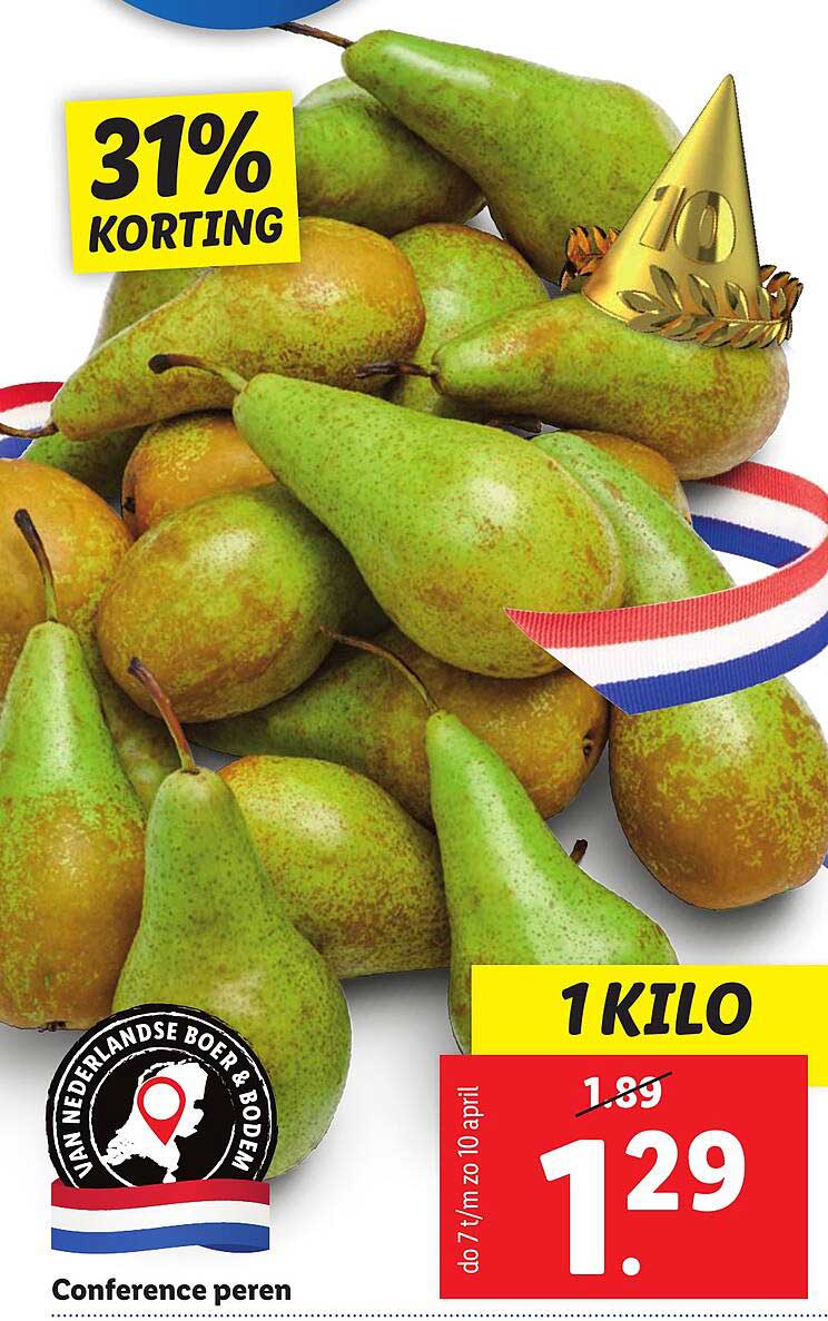 Conference Peren 31% Korting Aanbieding bij Lidl - 1Folders.nl