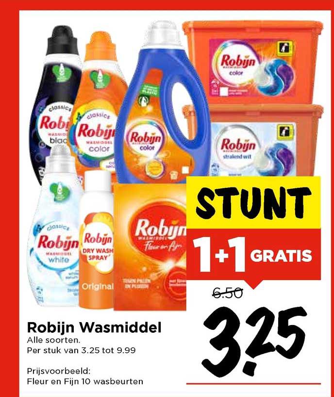 Robijn Wasmiddel Aanbieding bij Vomar - 1Folders.nl
