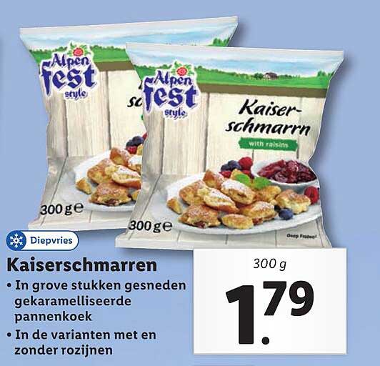 Alpen Fest Style Kaiserschmarren Aanbieding bij Lidl - 1Folders.nl
