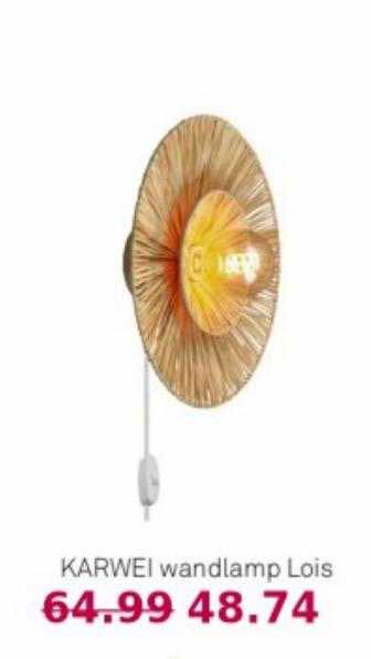Karwei Wandlamp Lois Aanbieding bij Karwei - 1Folders.nl