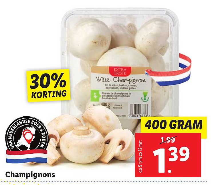 Champignons Aanbieding bij Lidl - 1Folders.nl