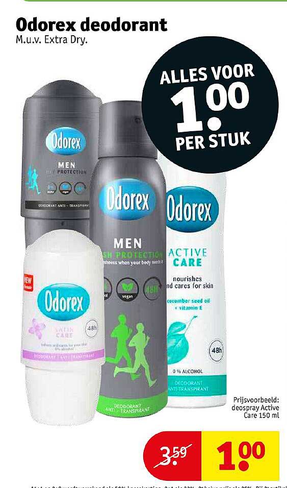 Odorex Deodorant Aanbieding bij Kruidvat - 1Folders.nl