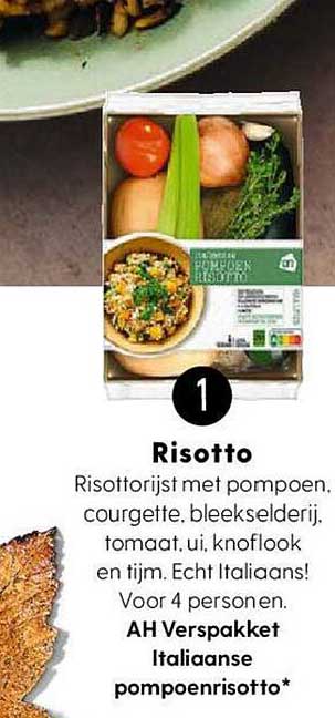 AH Verspakket Italiaanse Pompoenrisotto Aanbieding bij Allerhande ...