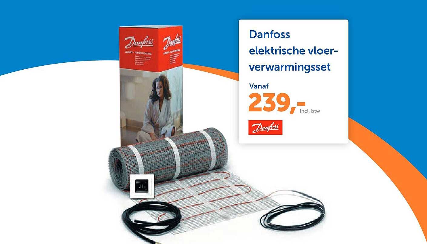 Danfoss Elektrische Vloerverwarmingsset Aanbieding bij Warmteservice ...