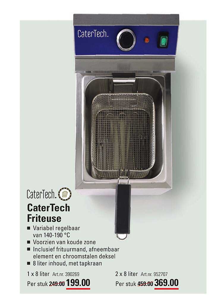 CaterTech Friteuse Aanbieding bij De Kweker - 1Folders.nl