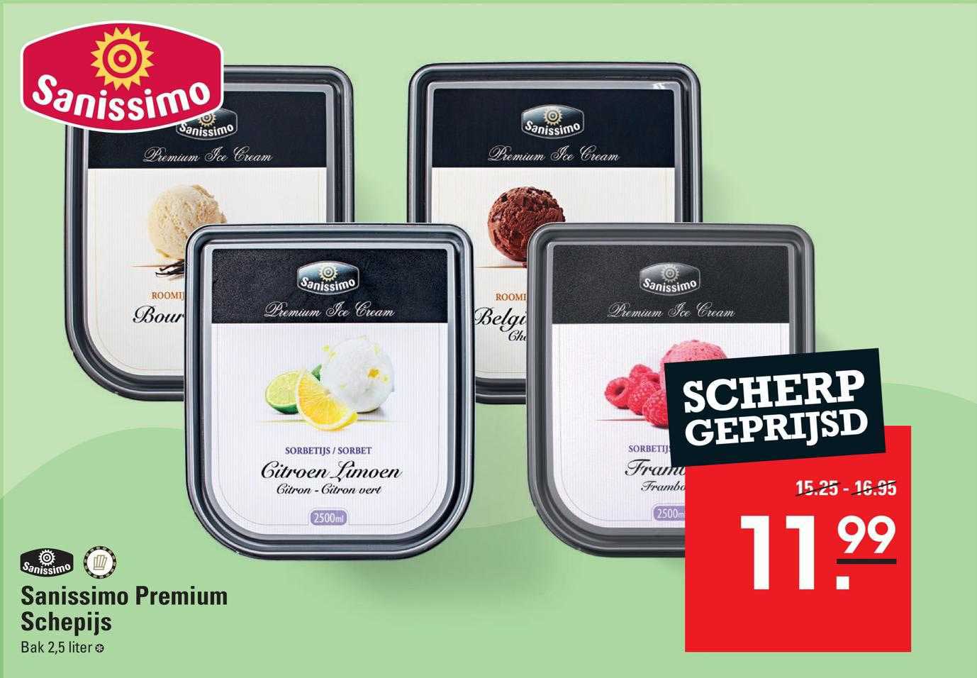 Sanissimo Premium Schepijs Aanbieding bij Sligro - 1Folders.nl