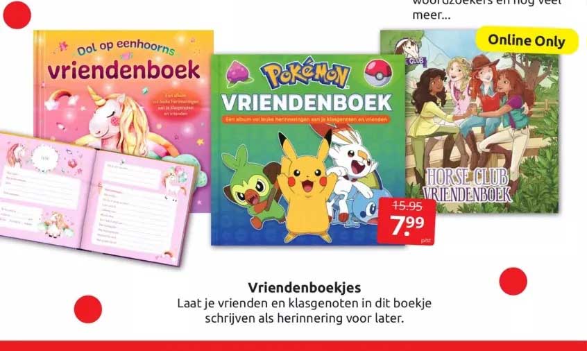 Vriendenboekjes Aanbieding bij BoekenVoordeel - 1Folders.nl