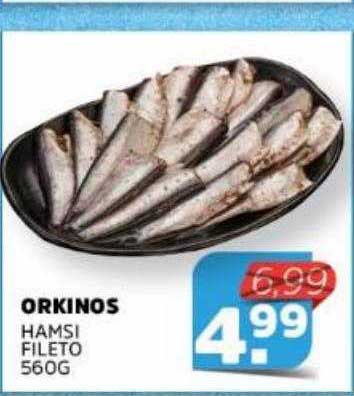 Orkinos Hamsi Fileto 560g Aanbieding bij Sahan Supermarkten - 1Folders.nl