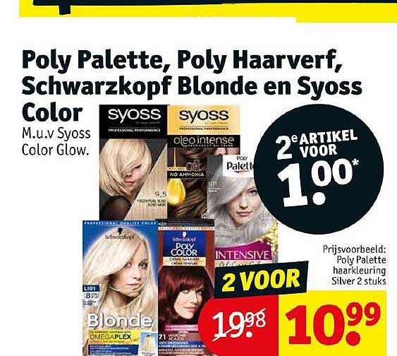 Poly Palette, Poly Haarverf, Schwarzkopf Blonde En Syoss Color ...
