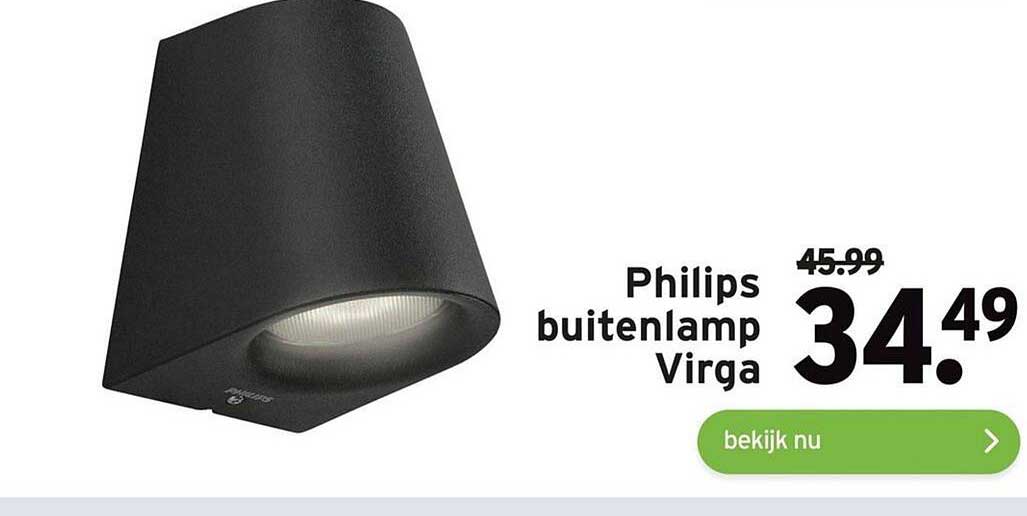 Philips Buitenlamp Virga Aanbieding bij GAMMA - 1Folders.nl