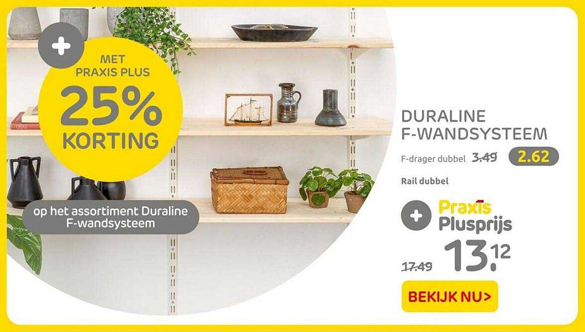 Duraline F-Wandsysteem Aanbieding bij Praxis - 1Folders.nl