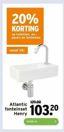 Atlantic Fonteinset Henry Aanbieding bij GAMMA - 1Folders.nl