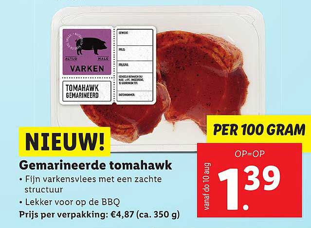 Gemarineerde Tomahawk Aanbieding bij Lidl - 1Folders.nl