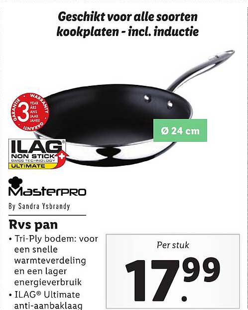 Masterpro Rvs Pan Aanbieding bij Lidl - 1Folders.nl