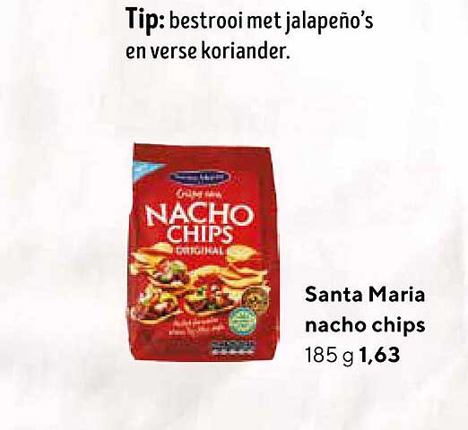 Santa Maria Nacho Chips Aanbieding bij Jumbo - 1Folders.nl