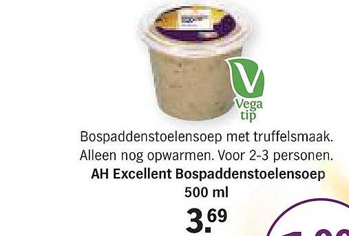 AH Excellent Bospaddenstoelensoep 500 Ml Aanbieding bij Albert Heijn ...