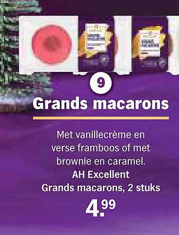 AH Excellent Grands Macarons 2 Stuks Aanbieding bij Albert Heijn ...