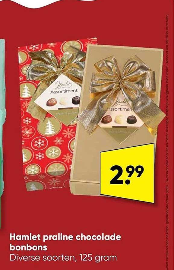 Hamlet Praline Chocolade Bonbons Diverse Soorten Aanbieding bij Big ...