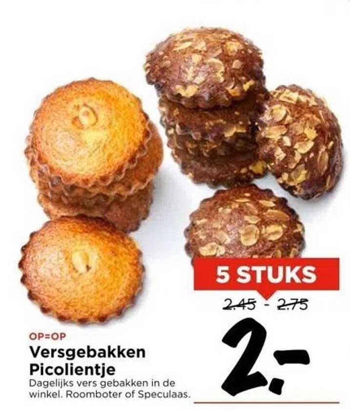 Versgebakken Picolientje Aanbieding bij Vomar - 1Folders.nl