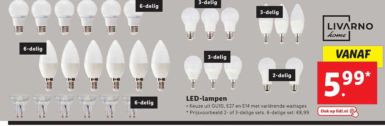 LED-Lampen Aanbieding bij Lidl - 1Folders.nl