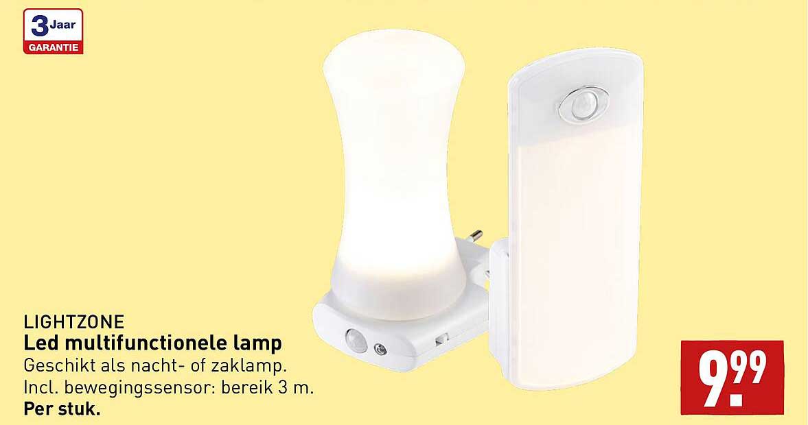 Lightzone Led Multifunctionele Lamp Aanbieding bij ALDI - 1Folders.nl