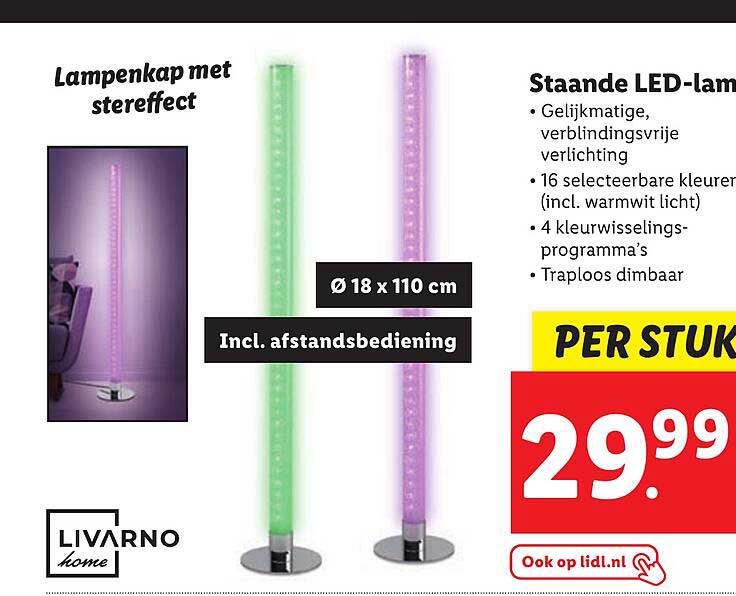 Livarno Home Staande LED-Lamp Aanbieding bij Lidl - 1Folders.nl