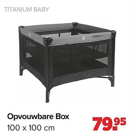Titanium Baby Opvouwbare Box Aanbieding bij Baby-Dump - 1Folders.nl