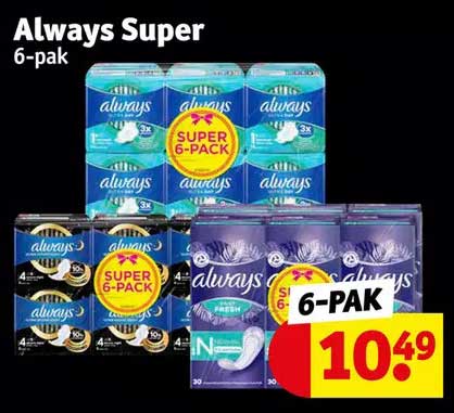 Always Super Aanbieding bij Kruidvat - 1Folders.nl