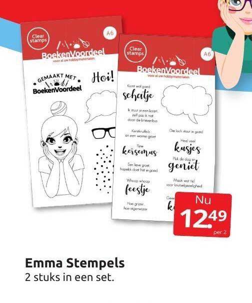 Emma Stempels Aanbieding bij BoekenVoordeel - 1Folders.nl