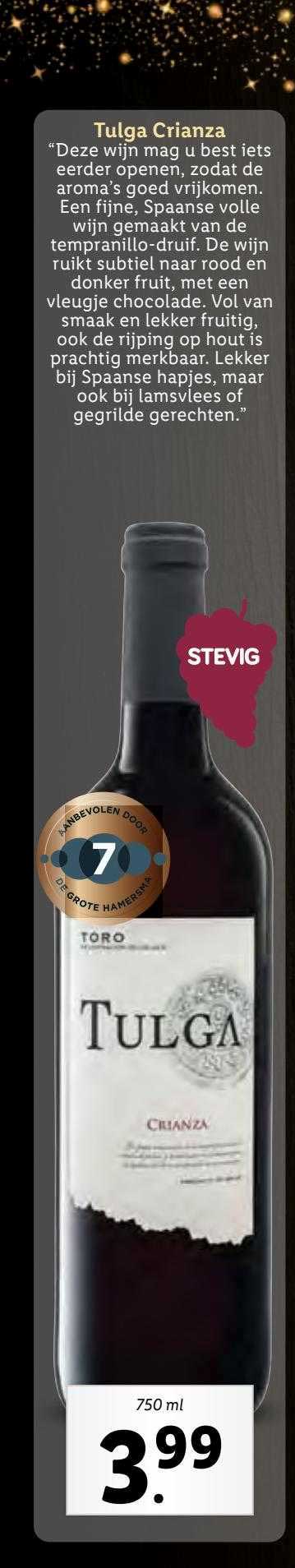 Tulga Crianza Aanbieding bij Lidl - 1Folders.nl