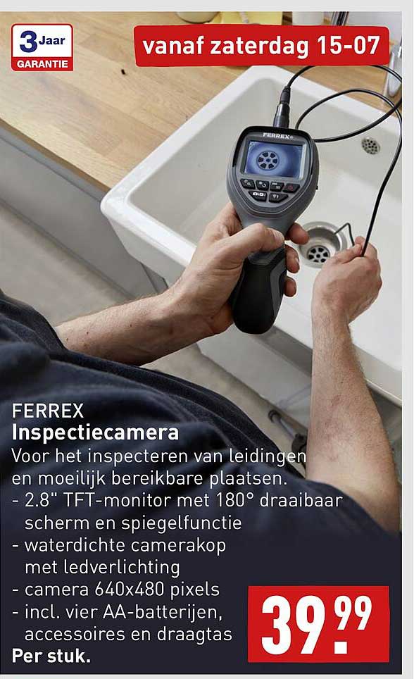 Ferrex Inspectiecamera Aanbieding bij ALDI - 1Folders.nl