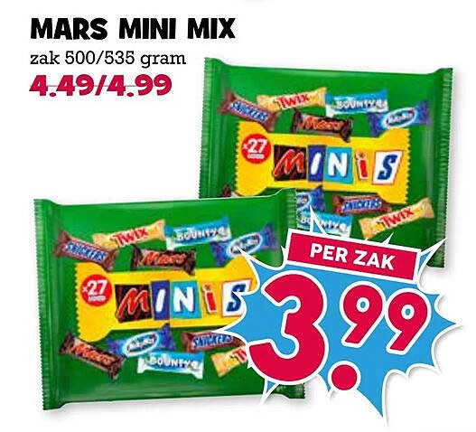 Mars Mini Mix Aanbieding bij Boon's Markt - 1Folders.nl