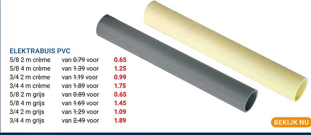 Elektrabuis PVC Aanbieding bij KlusWijs - 1Folders.nl