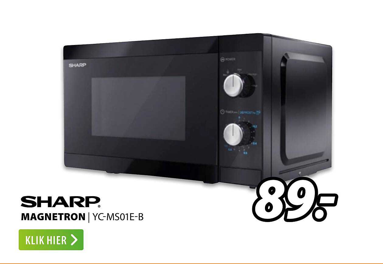 Sharp Magnetron | YC-MS01E-B Aanbieding bij Expert - 1Folders.nl