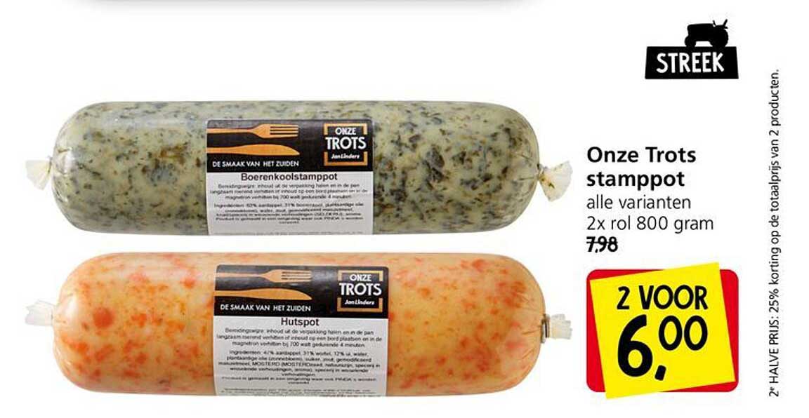 Onze Trots Stamppot Aanbieding bij Jan Linders - 1Folders.nl