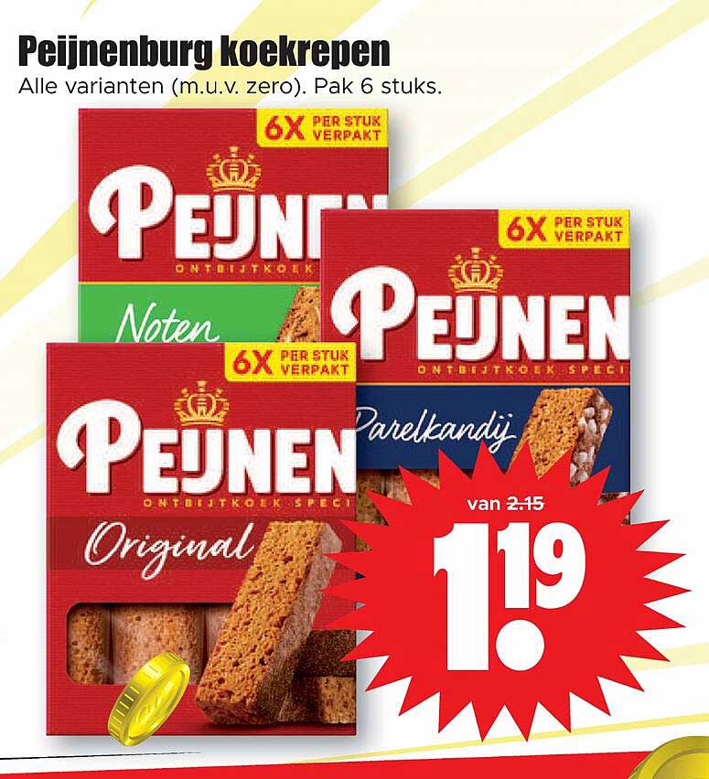 Peijnenburg Koekrepen Aanbieding bij Dirk - 1Folders.nl