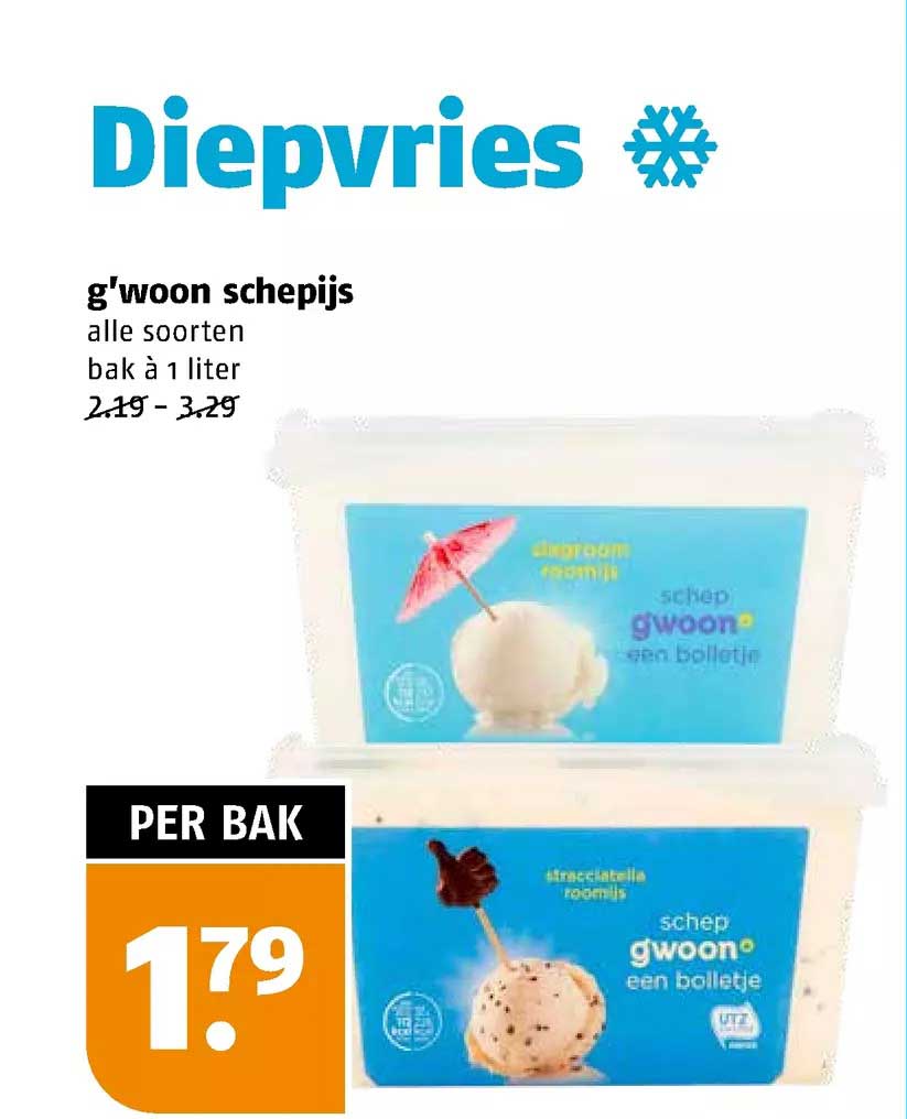 G'woon Schepijs Aanbieding bij Poiesz - 1Folders.nl