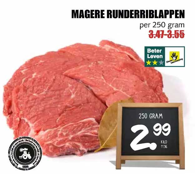 Magere Runderriblappen Aanbieding bij MCD Supermarkt - 1Folders.nl