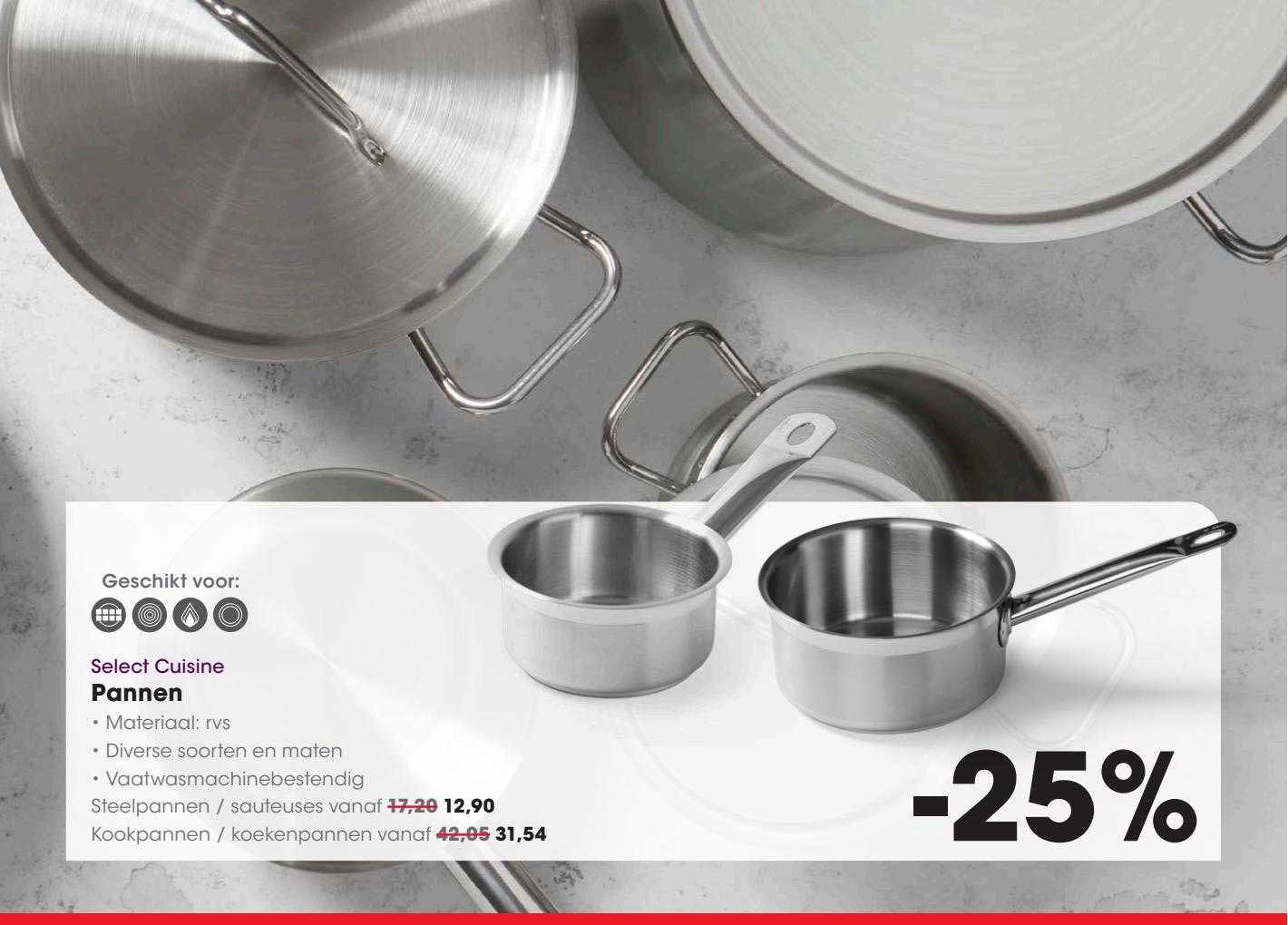 Select Cuisine Pannen Aanbieding bij HANOS - 1Folders.nl