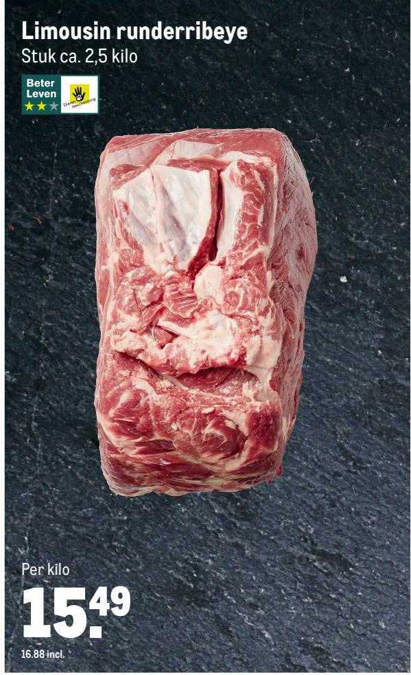 Limousin Runderribeye Aanbieding bij Makro - 1Folders.nl