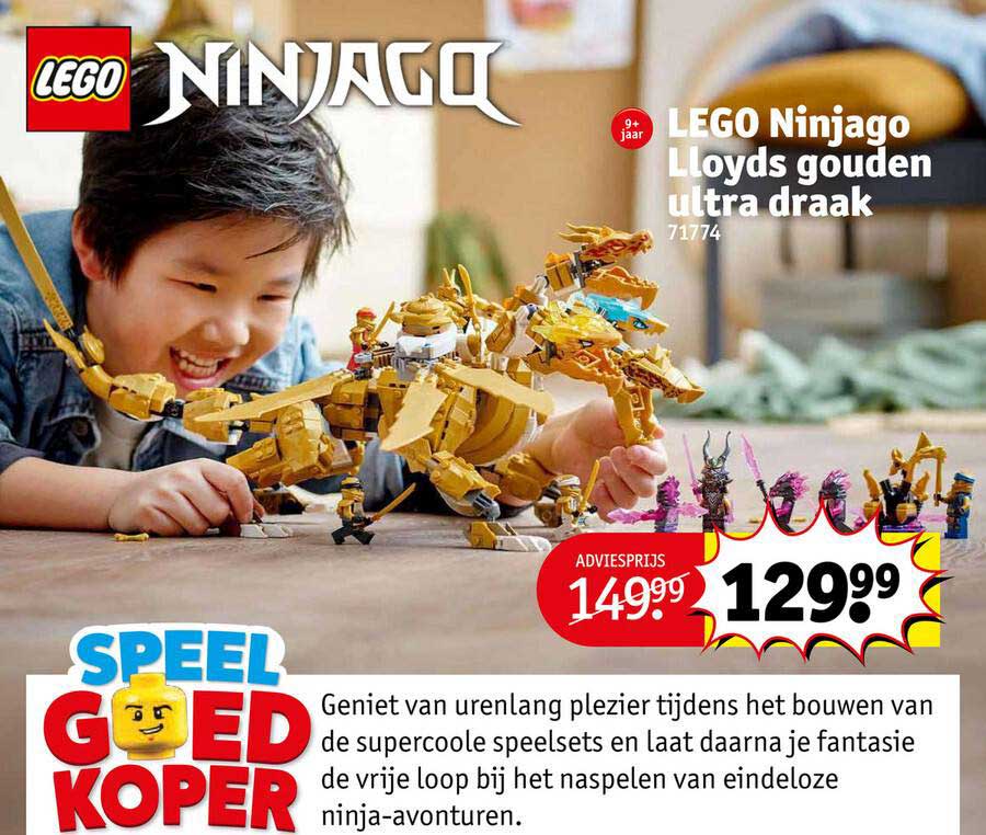 Lego Ninjago Lloyds Gouden Ultra Draak Aanbieding bij Kruidvat ...