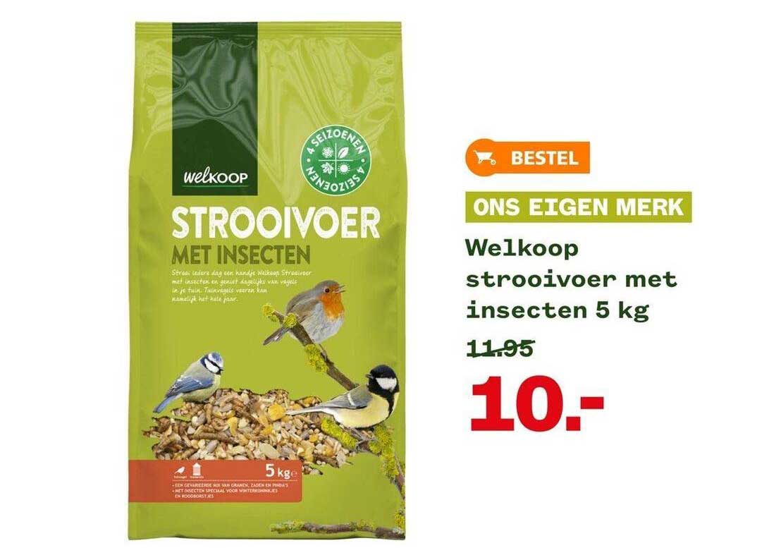 Welkoop Strooivoer Met Insecten 5 Kg Aanbieding bij Welkoop - 1Folders.nl