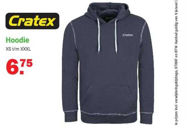 Cratex Hoodie Aanbieding bij Van Cranenbroek - 1Folders.nl