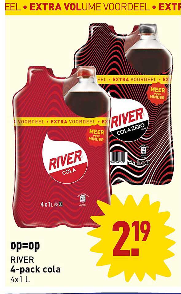 River 4-Pack Cola Aanbieding bij ALDI - 1Folders.nl
