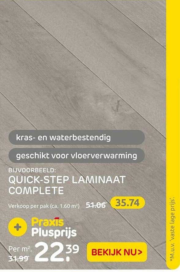 Quick-Step Laminaat Complete Aanbieding bij Praxis - 1Folders.nl