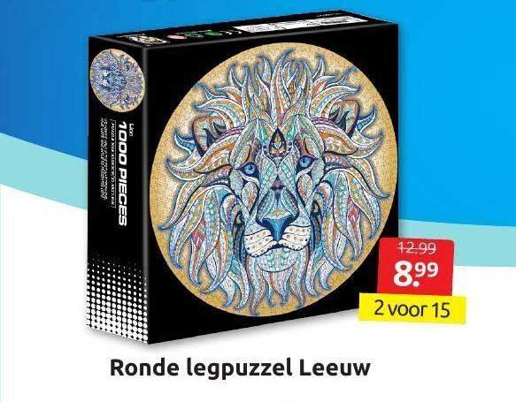 Ronde Legpuzzel Leeuw Aanbieding bij BoekenVoordeel - 1Folders.nl