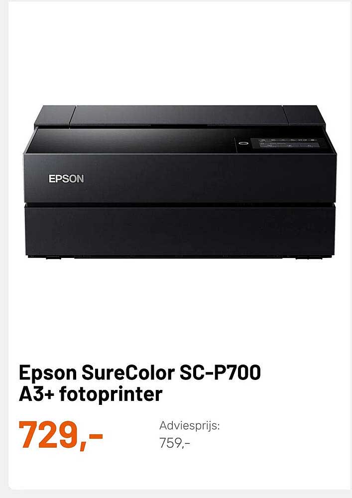Epson SureColor SC-P700 A3+ Fotoprinter Aanbieding bij Kamera Express ...