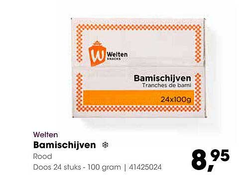 Welten Bamischijven Aanbieding bij HANOS - 1Folders.nl