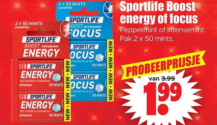 Sportlife Boost Energy Of Focus Aanbieding bij Dirk - 1Folders.nl